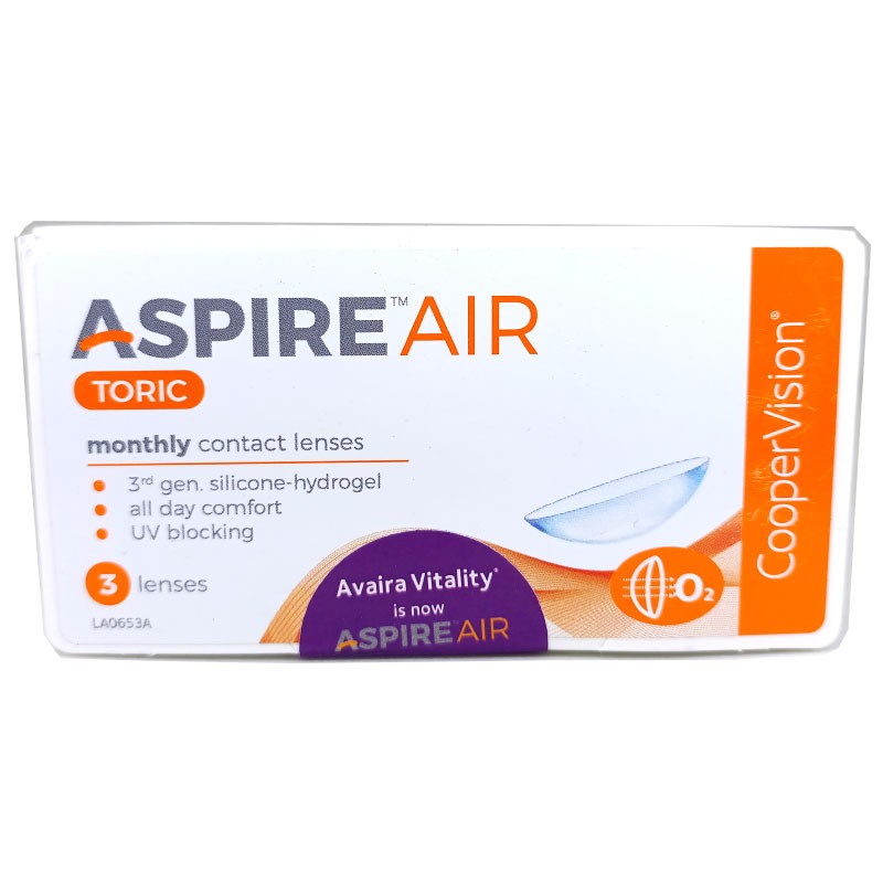 Buy Aspire AIR Toric Contact Lenses Online for Comfort and Stability